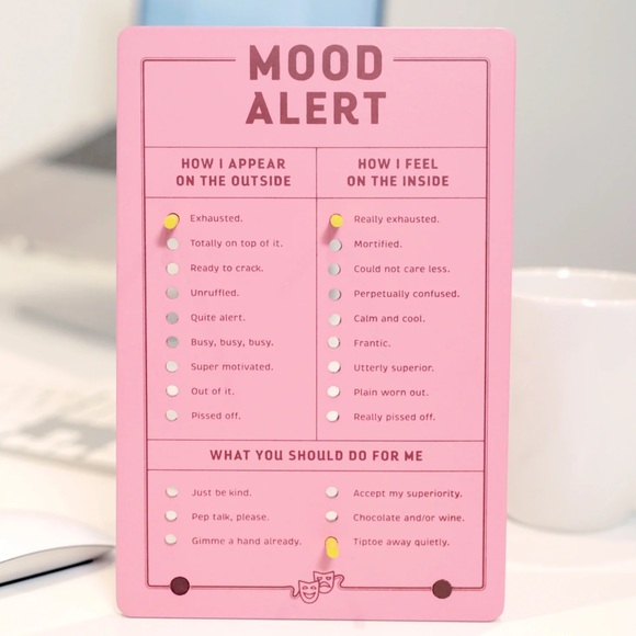 Knock Knock | Office | Knock Knock Mood Alert Desktop Pegboard | Poshmark